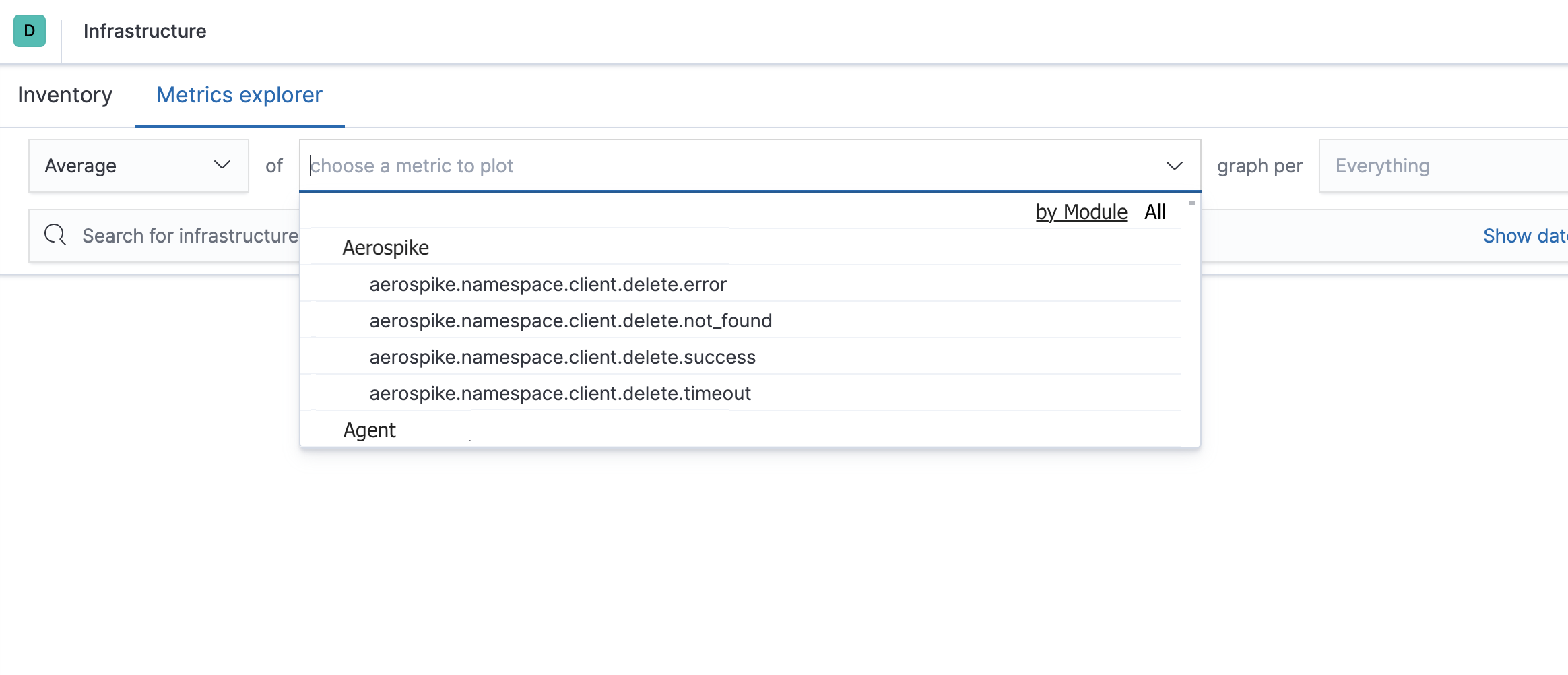 [Infra UI] Browsable metrics in Metrics Explorer · Issue #40120 · elastic/kibana · GitHub