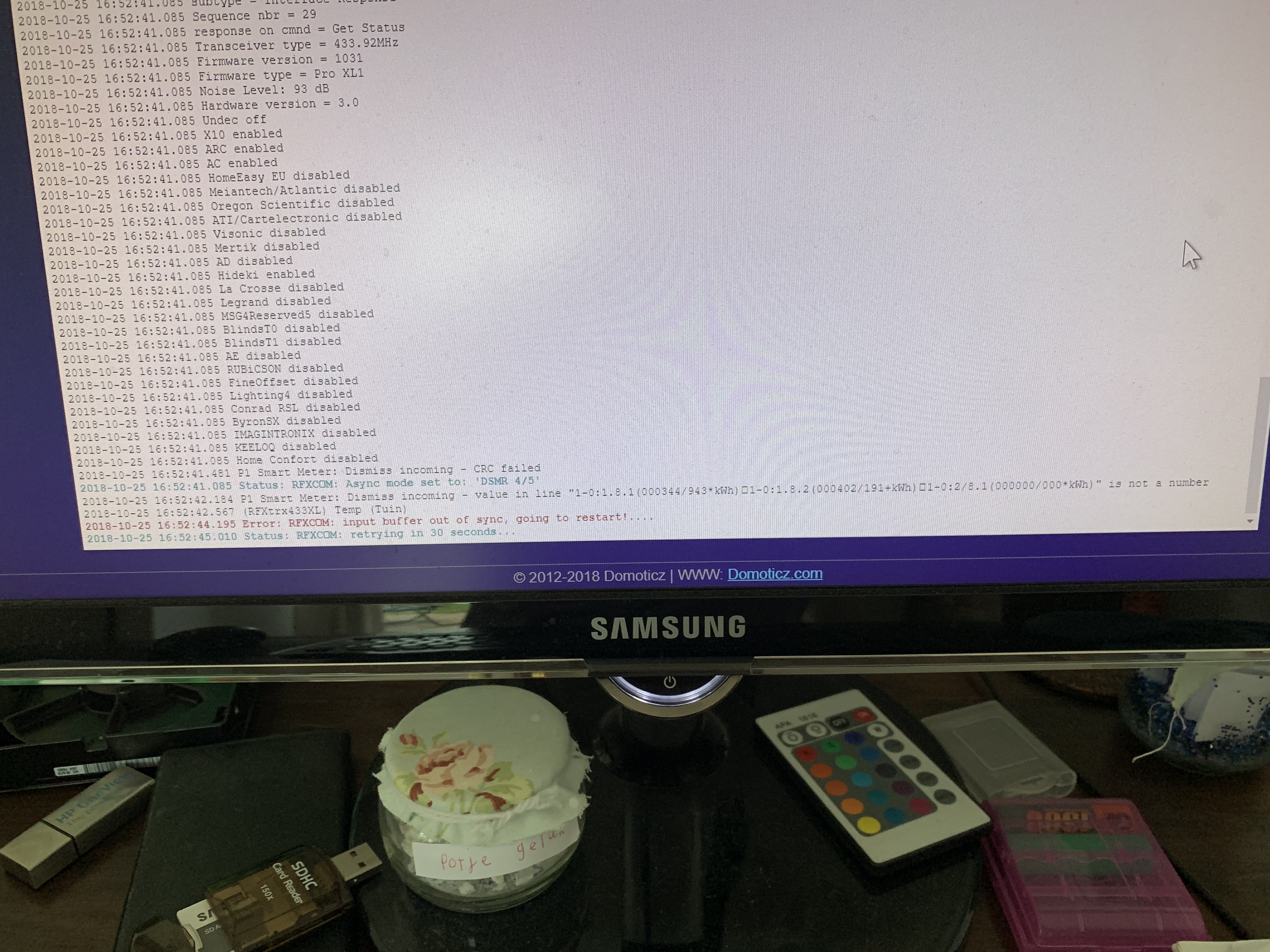 RFXCOM Pro XL P1 implementation not working · Issue #2797 · domoticz/domoticz · GitHub