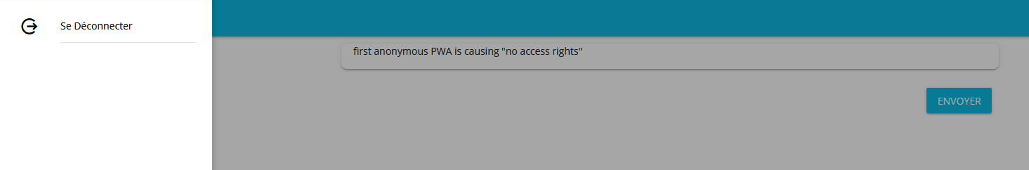 "Se Déconnecter" button present in Anonymous form menu · Issue #372 · convertigo/C8oForms · GitHub