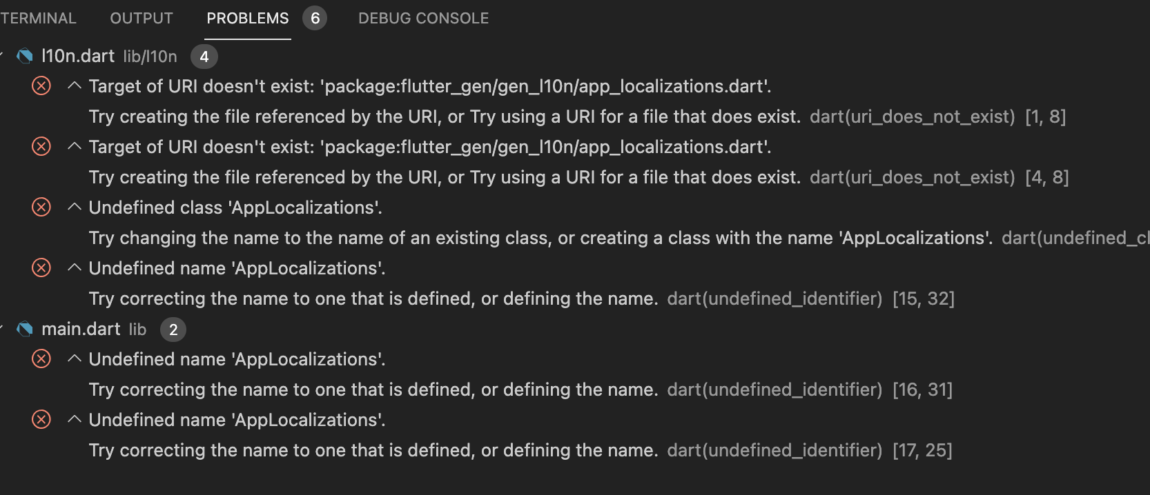 Analysis server sometimes fails to resolve flutter_gen package after ...