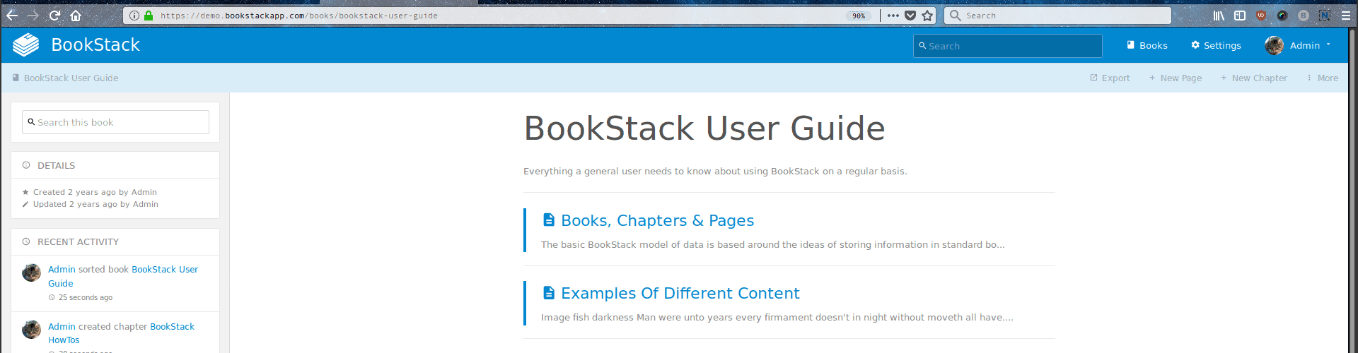 Order Books Chapters And Pages Give A Position · Issue 899 · Bookstackapp Bookstack · Github