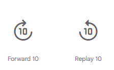 Material Symbols Rounded version style of replay_10 differs from other ...
