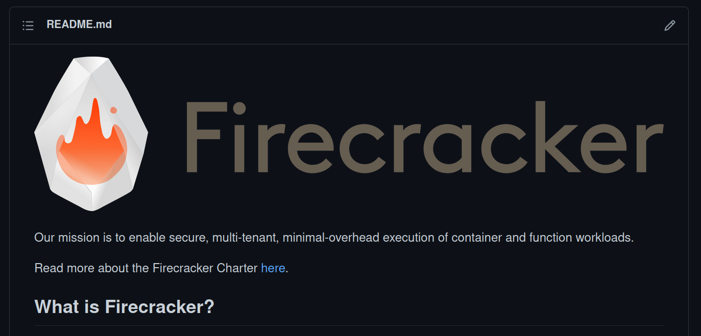 [Feature Request] Update readme.md logo to better fit dark mode · Issue #2937 · firecracker ...