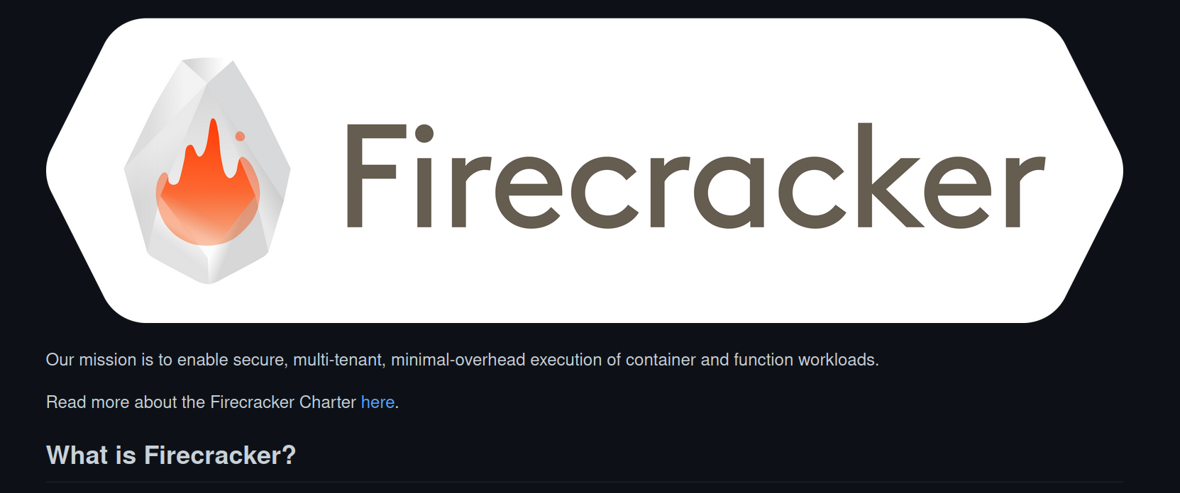 [Feature Request] Update readme.md logo to better fit dark mode · Issue #2937 · firecracker ...