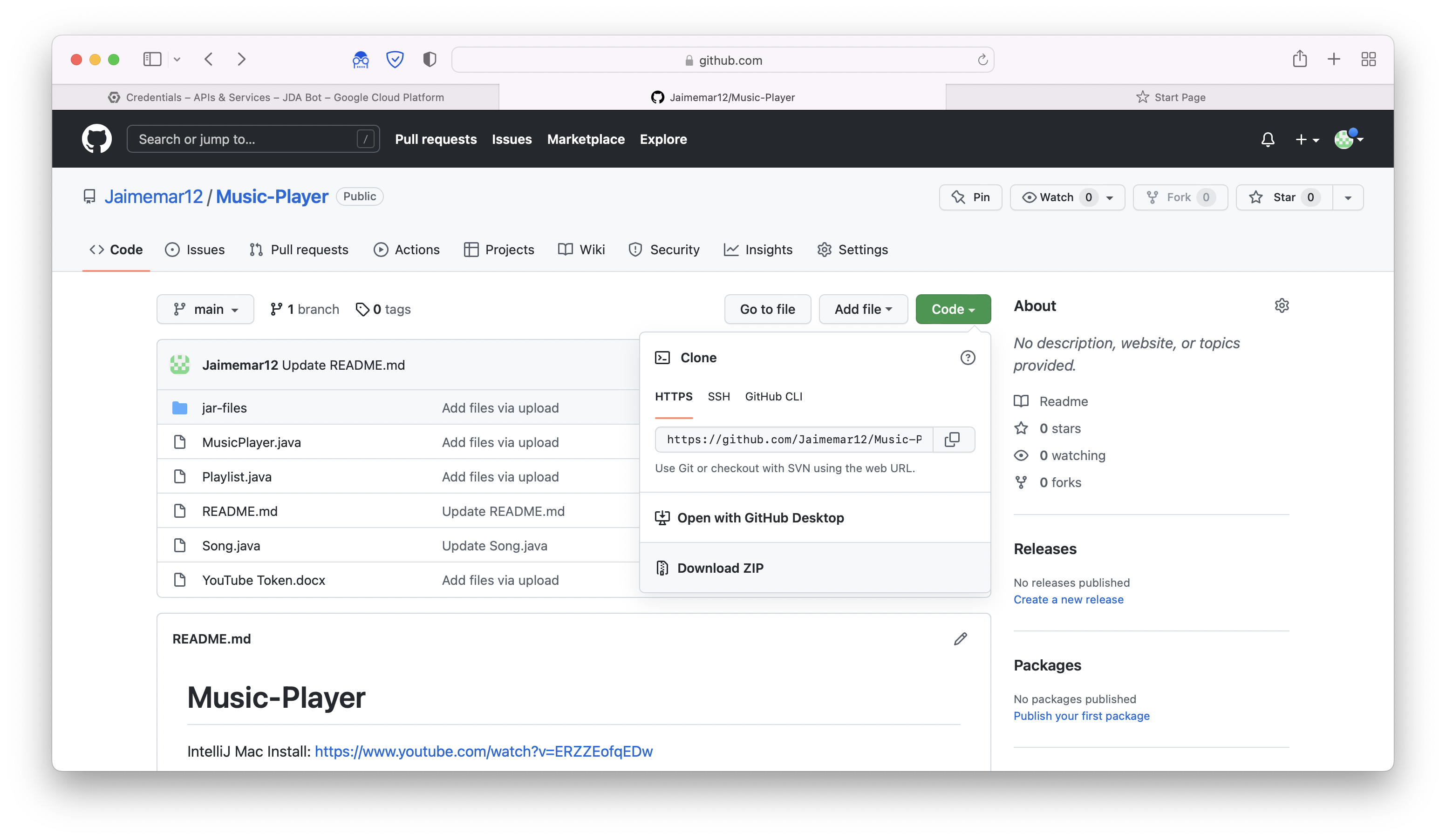 GitHub - Jaimemar12/Music-Player