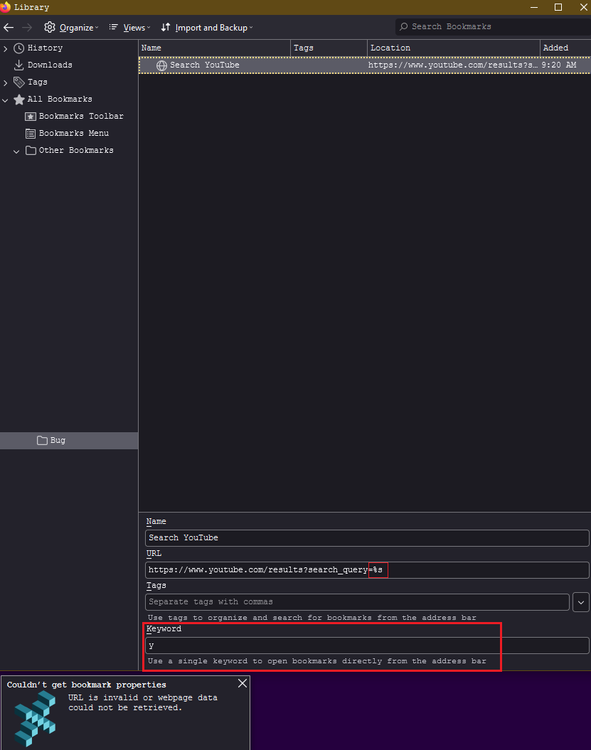 FireFox Keyword is not supported and gets overwritten. · Issue #401 · xbrowsersync/app · GitHub