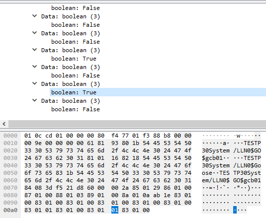TRUE Boolean Value in GOOSE DATASET published as FF hex instead of 01 hex · Issue #409 · mz ...