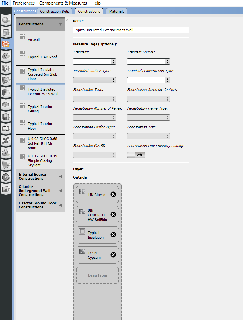 Missing construction layers for an OS: Construction object when importing from gbxml · Issue ...