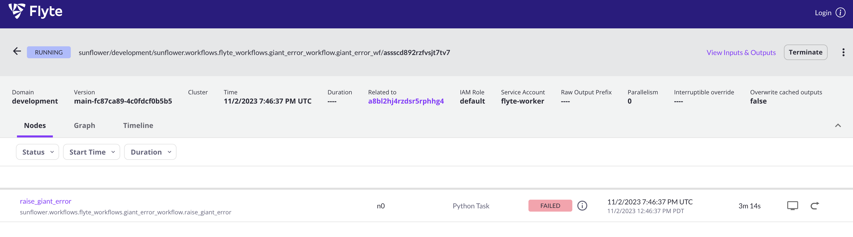 Bug Large Error In Task Causes Workflow To Be Stuck In Running Forever · Issue 4371 