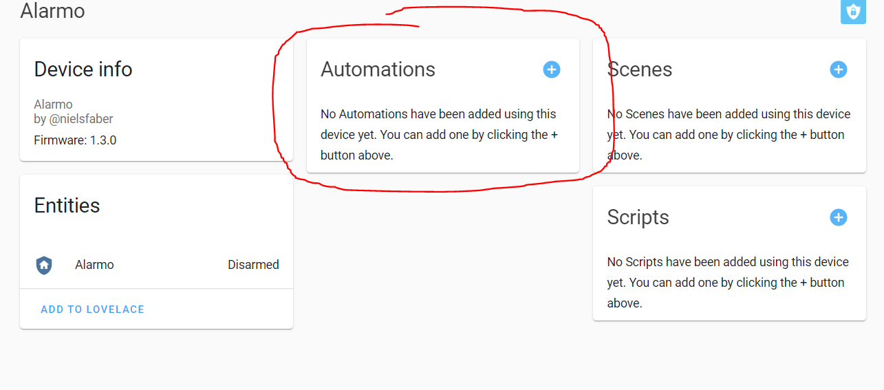 Add Feature Rich User Friendly Action UI Part · Issue #68 · nielsfaber/alarmo · GitHub