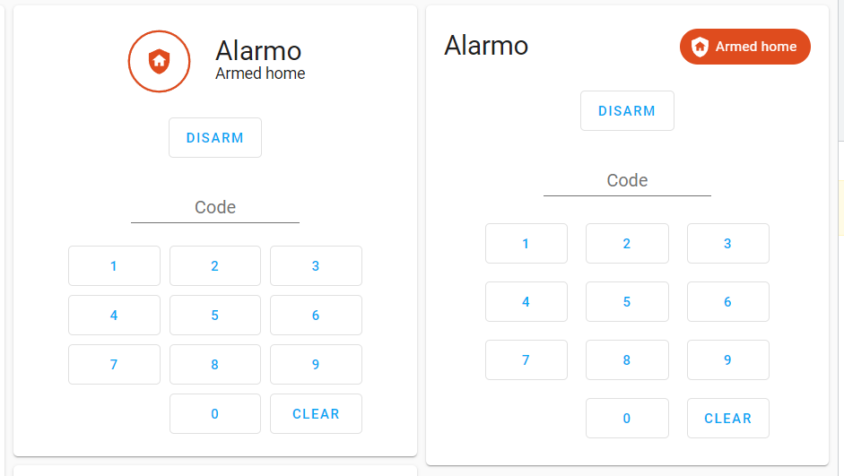 Alarm panel kepad showing · Issue #327 · nielsfaber/alarmo · GitHub