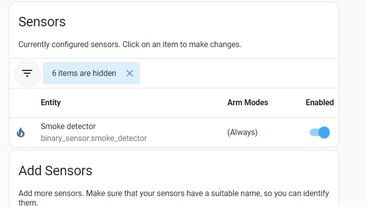 Select sensors for home/away · Issue #701 · nielsfaber/alarmo · GitHub