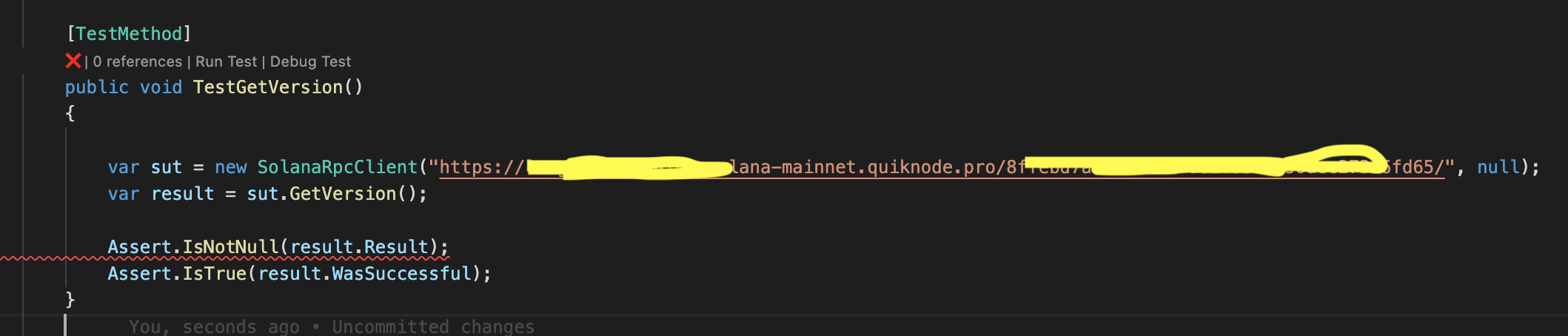 [Bug] Can't use Rpc Endpoint likes https://my-api/token/ · Issue #270 · bmresearch/Solnet · GitHub