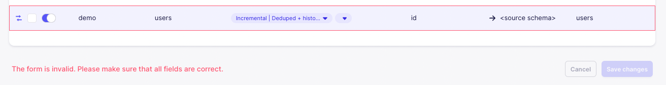 Highlight invalid cursor or primary key in new connection streams table · Issue #19918 ...