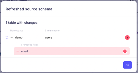 Show breaking change indicator in Catalog Diff Modal · Issue #23409 ...