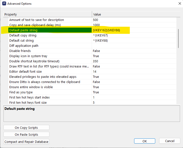 Make ditto use LCtrl+V pasting instead of RCtrl+V · Issue #335 · sabrogden/Ditto · GitHub