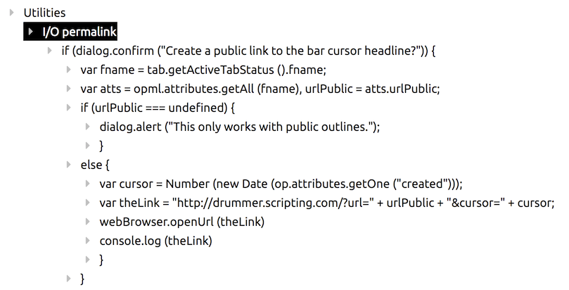 Sharing Links Into Drummer Outlines · Issue 75 · Scripting Drummersupport · Github