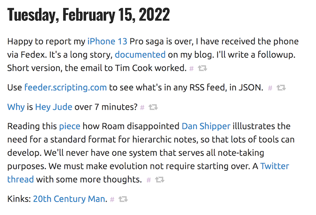 How Feedly does posts without titles · Issue #232 · scripting/Scripting-News · GitHub