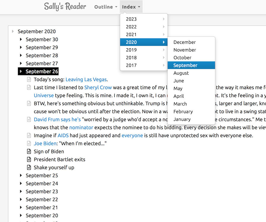 Sally's Reader · Issue #264 · scripting/Scripting-News · GitHub