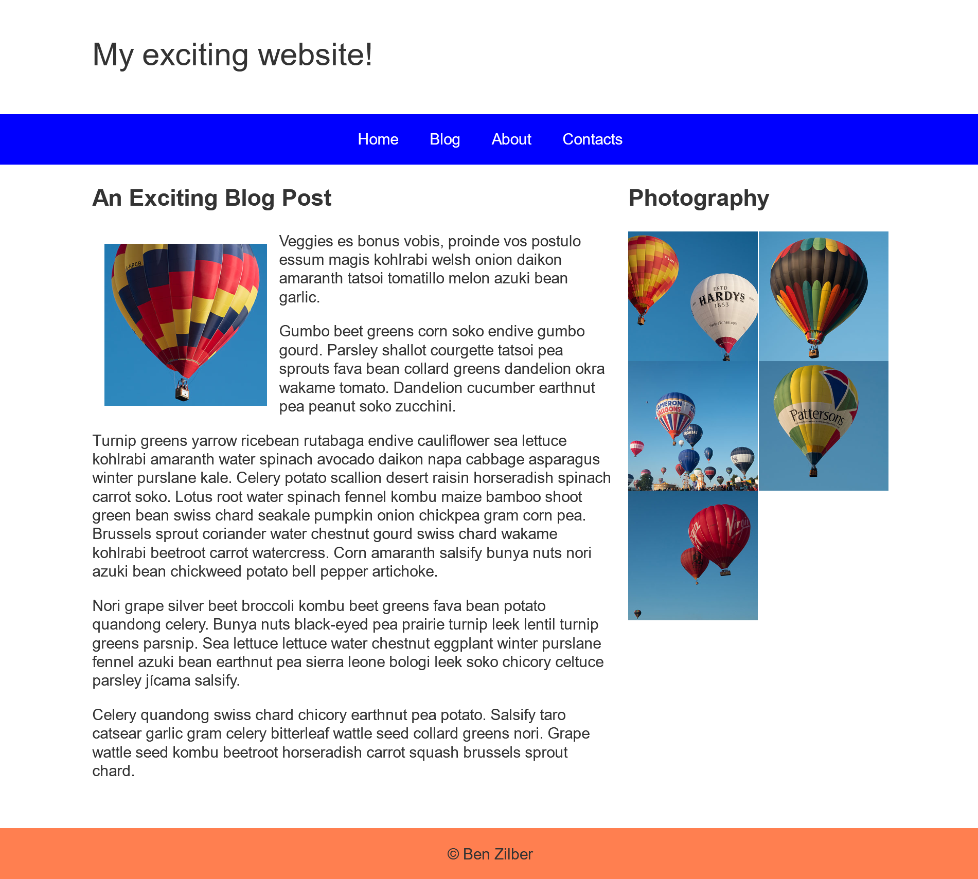 GitHub - bzilber/Blog: Using various CSS layouts: Positioning, Floats ...