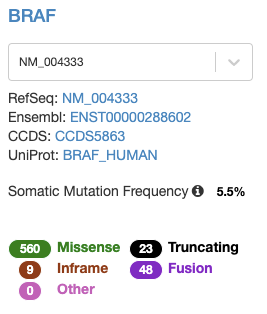 Support transcript switch on result view · Issue #7479 · cBioPortal/cbioportal · GitHub