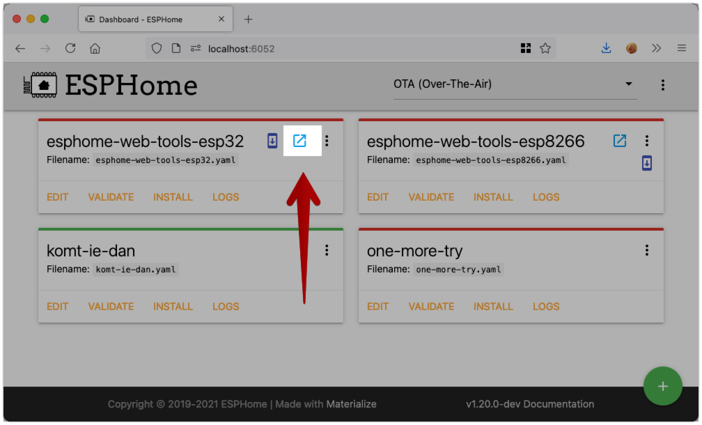 button/link to open web_server is missing on dashboard · Issue #2515 ...
