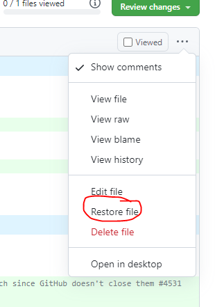 Add support for discarding a file in a pull request. · Issue #6123 · refined-github/refined ...