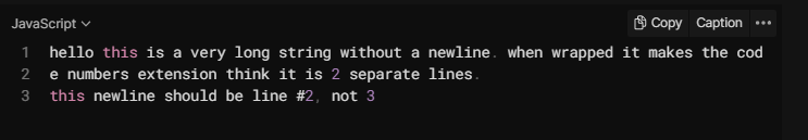code lines don't take wrapping into account · Issue #272 · notion ...