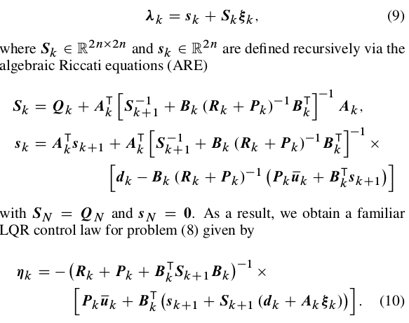 How to linearize the system in diffrent point and solve the ARE recursively · Issue #173 · ethz ...