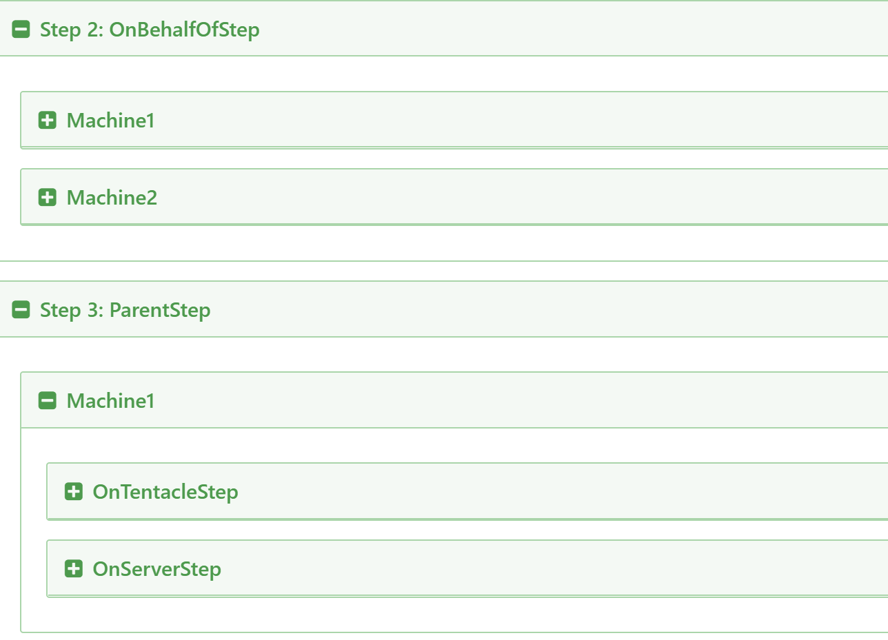 Change the block headers to indicate a step is run on behalf of · Issue #3567 · OctopusDeploy ...
