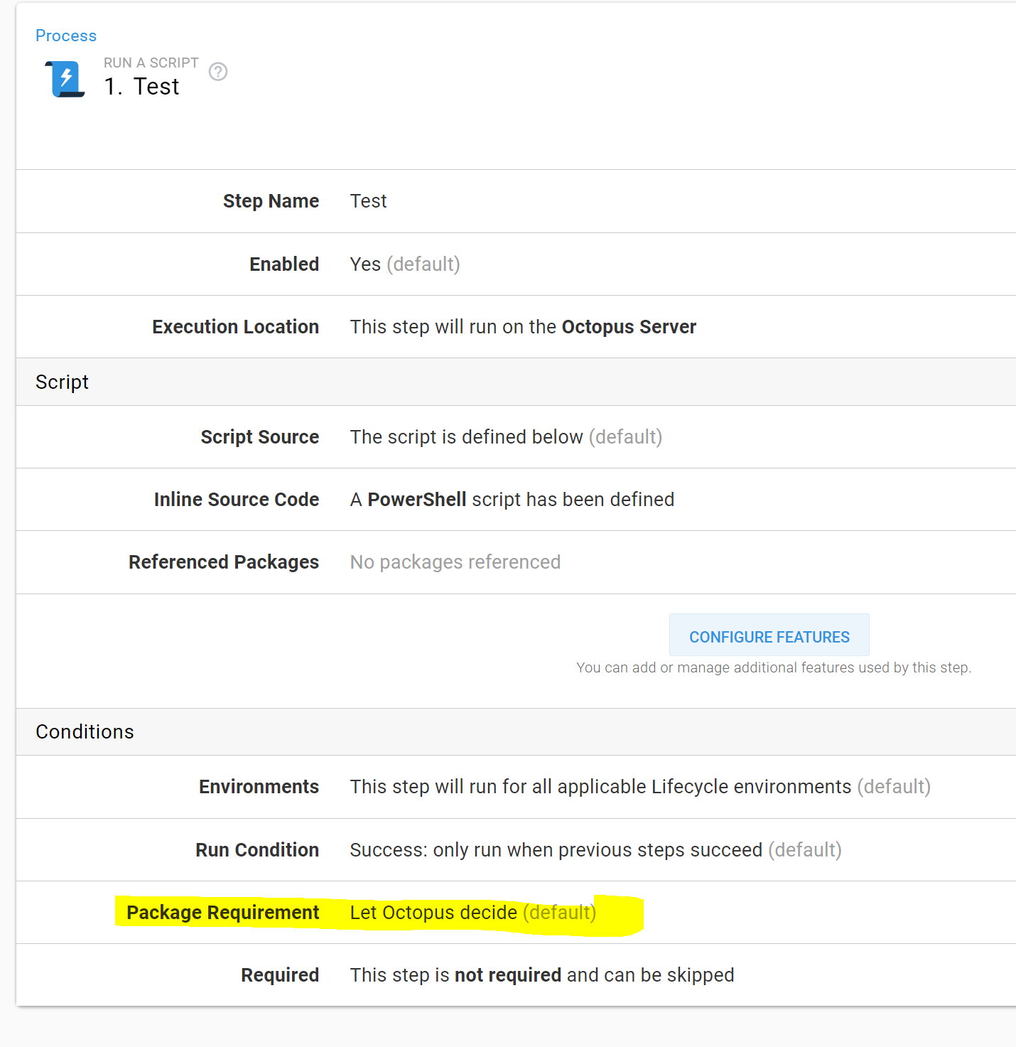 The Start Trigger and Package Requirement options don't appear at the right times · Issue #6584 ...