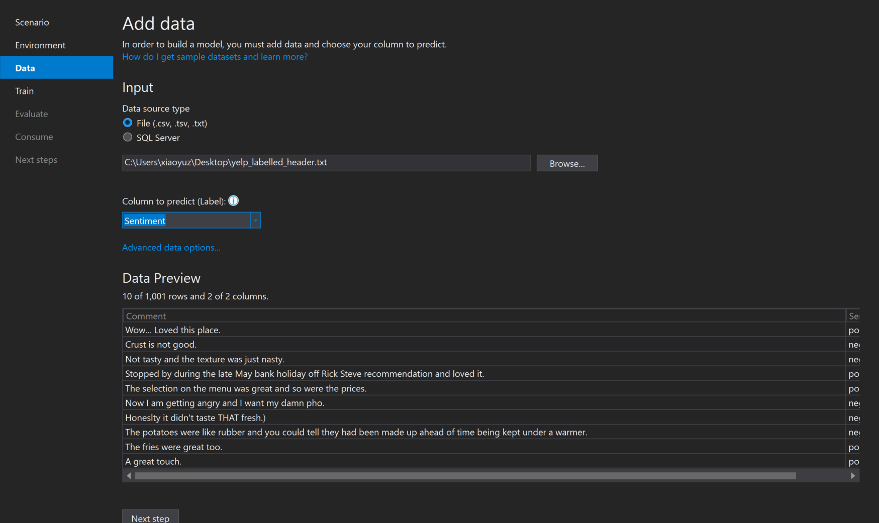Label Not Show In Data Preview Header · Issue 1198 · Dotnet Machinelearning Modelbuilder · Github