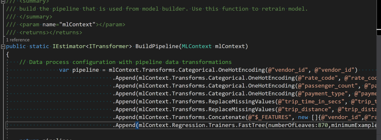 Formatting training pipeline · Issue #1234 · dotnet/machinelearning-modelbuilder · GitHub