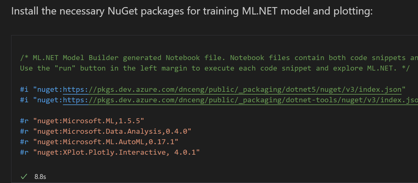 notebook - Microsoft.ML.AutoML not required · Issue #1548 · dotnet/machinelearning-modelbuilder ...