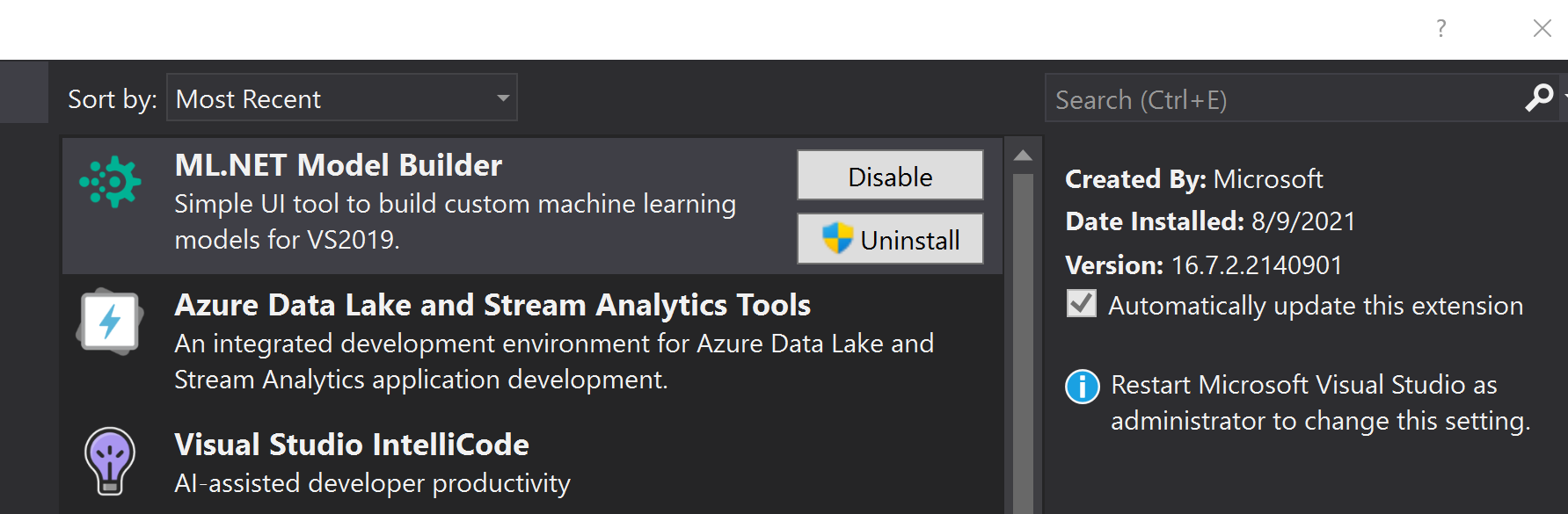 Cannot Add machine learning in VS2019 if installed VS2022. · Issue #1678 · dotnet ...