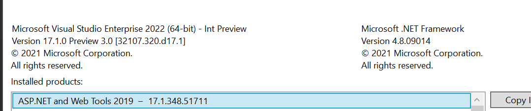 Update ML.Net package version doesn't work on VS2022 int preview · Issue #1945 · dotnet ...