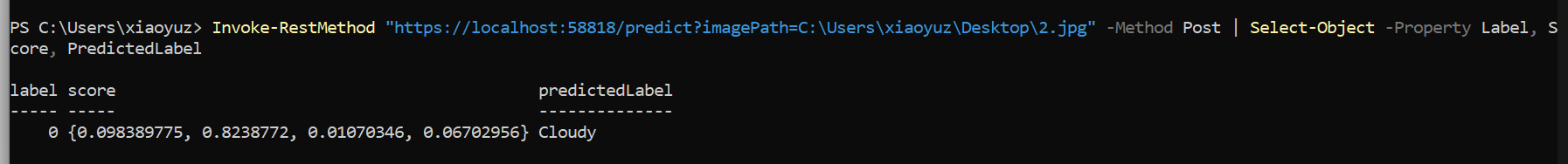 Running Web API fail for Image classification. · Issue #1889 · dotnet/machinelearning ...