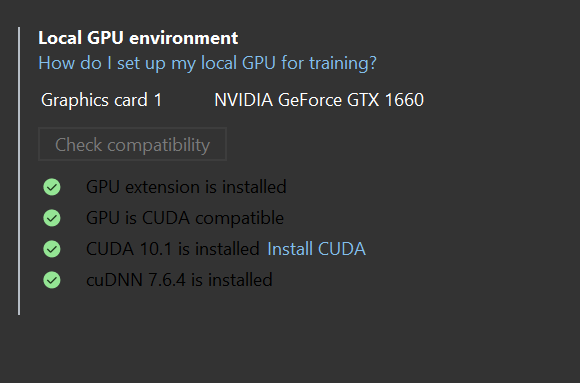 GPU validation section should be themed · Issue #2113 · dotnet/machinelearning-modelbuilder · GitHub