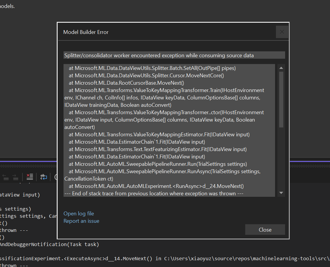 Sql Training Training Would Be Failed If Setting Ignored Columns In Advanced Data Option 2927