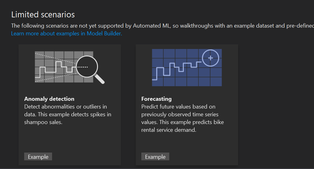 Visual Bugs: Scenario Screen · Issue #746 · dotnet/machinelearning-modelbuilder · GitHub