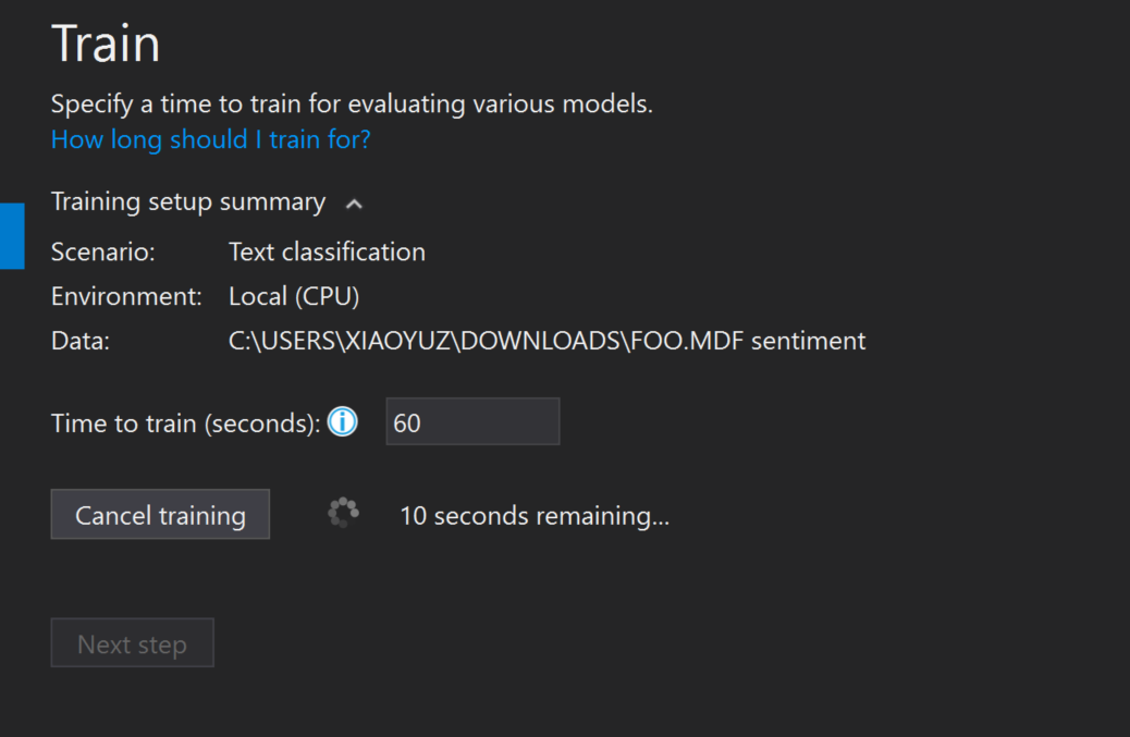 Predicted SQL train time is way too long · Issue #1075 · dotnet ...