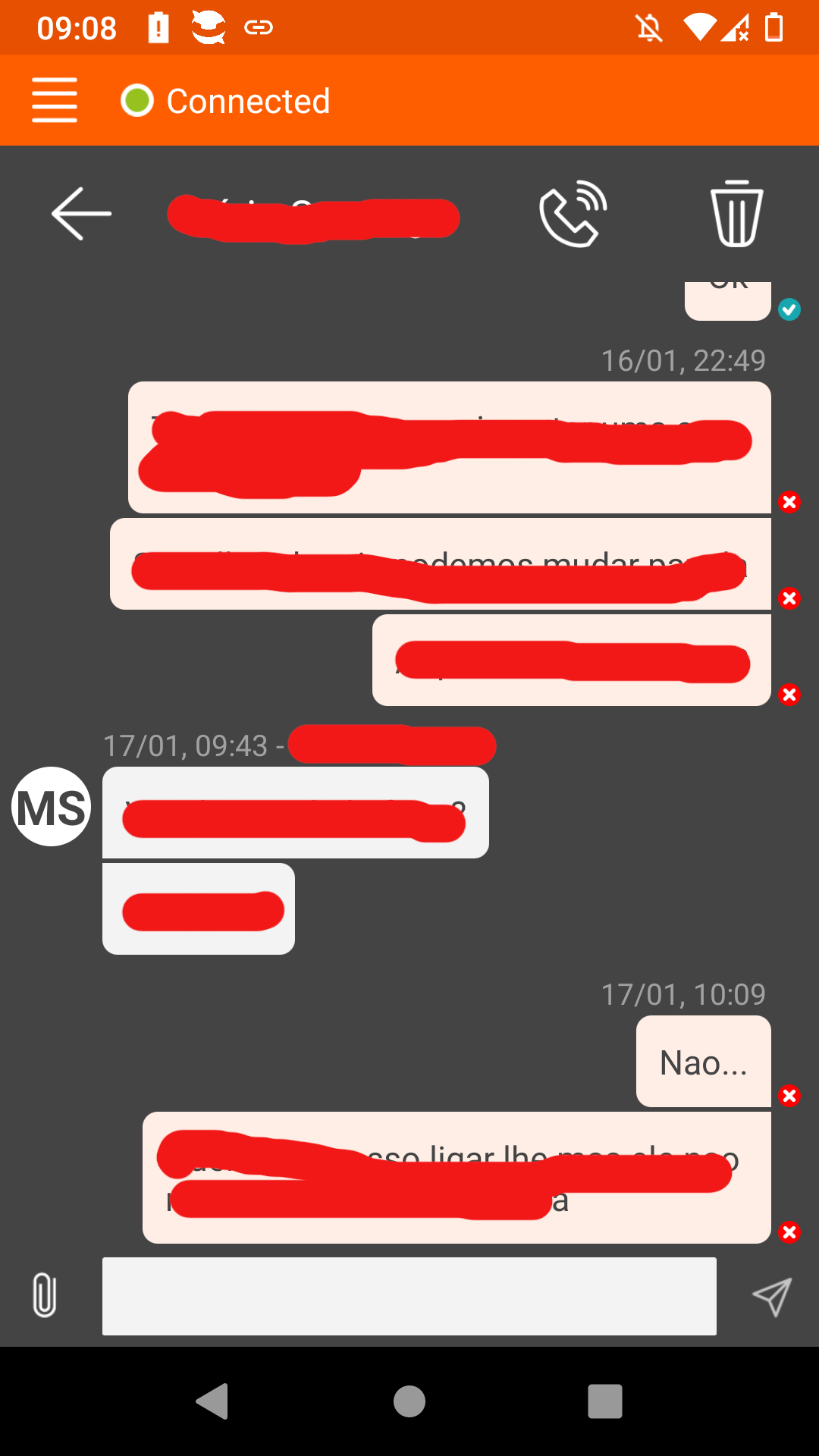 All the text messages are failing · Issue #1277 · BelledonneCommunications/linphone-android · GitHub