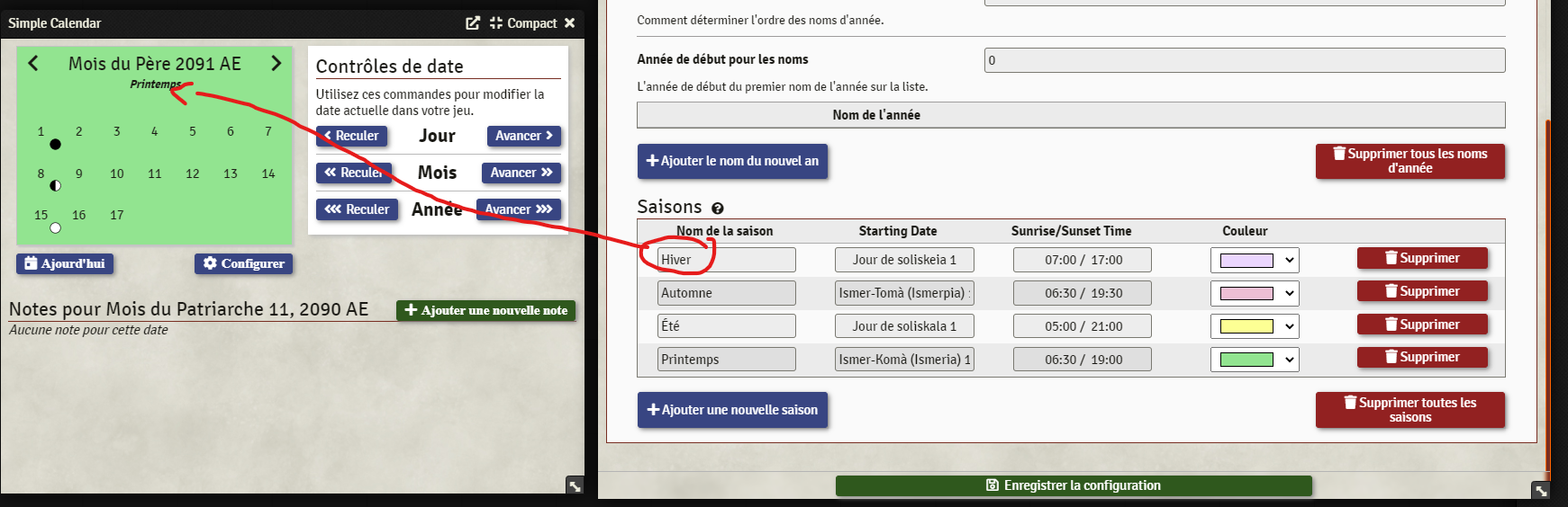 [BUG] Seasons not working as expected · Issue #207 · vigoren/foundryvtt-simple-calendar · GitHub