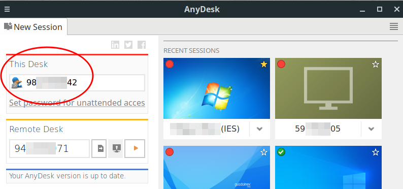 Explicar cómo obtener el código de acceso a nuestro AnyDesk · Issue ...