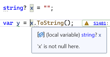 Null forgiving operator and conditional access should not be gratuitous ...