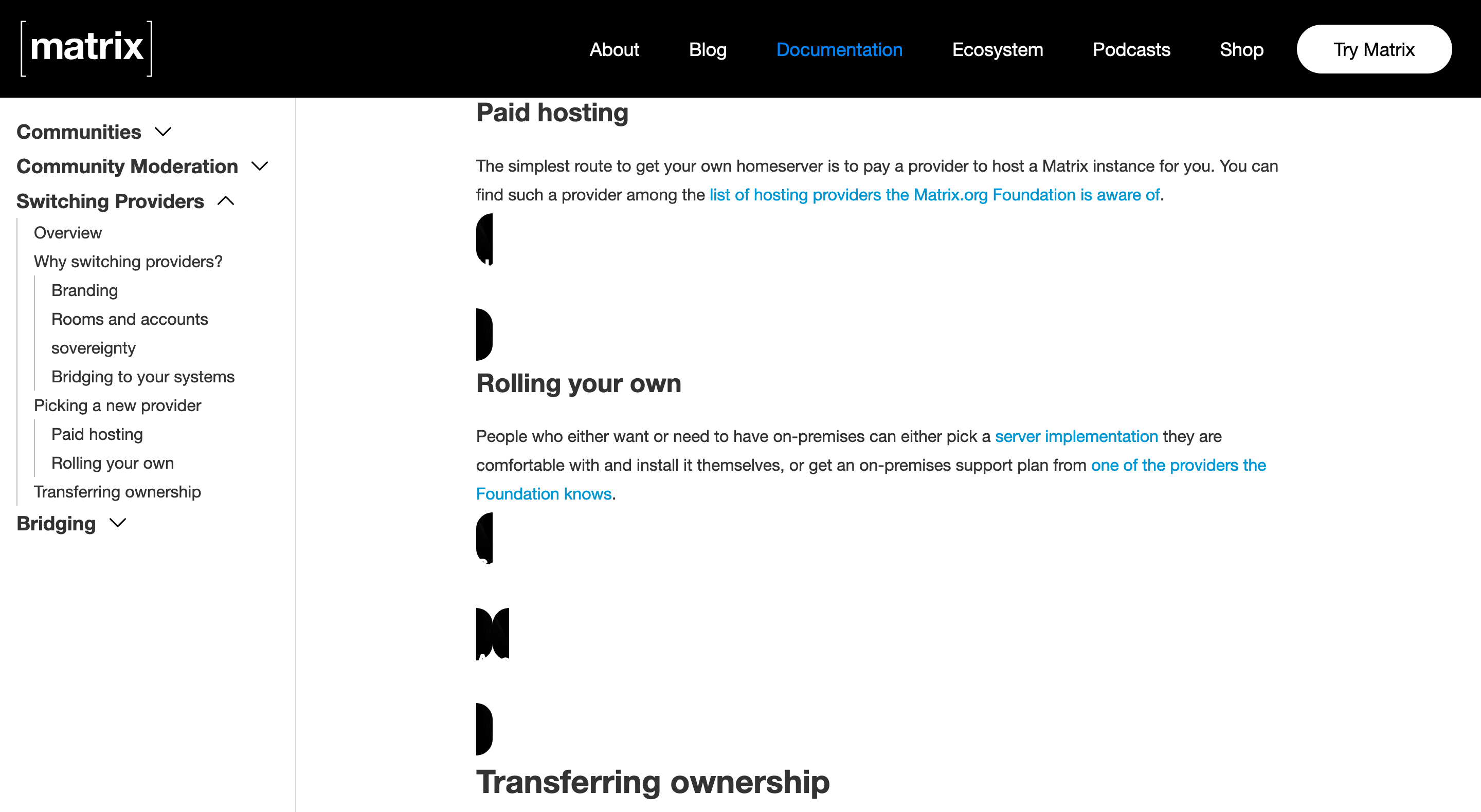 Page cards don't behave like inline elements · Issue #1640 · matrix-org/matrix.org · GitHub