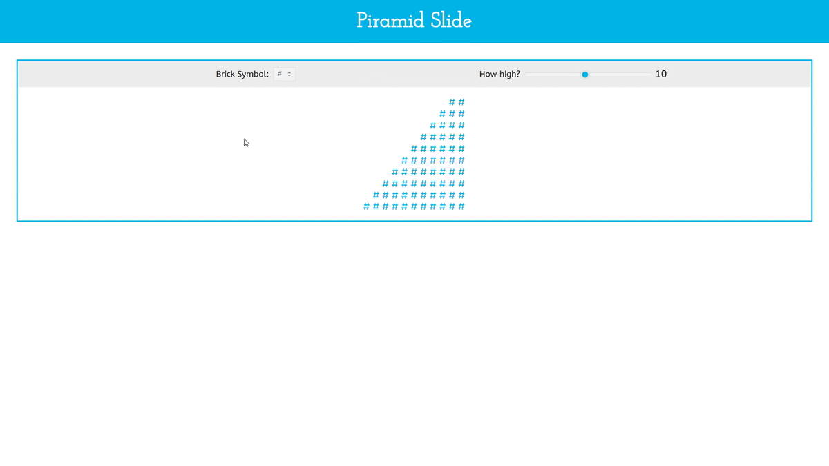GitHub - IlyaLoshchinin/pyramid-slide: Implementation of one of the ...