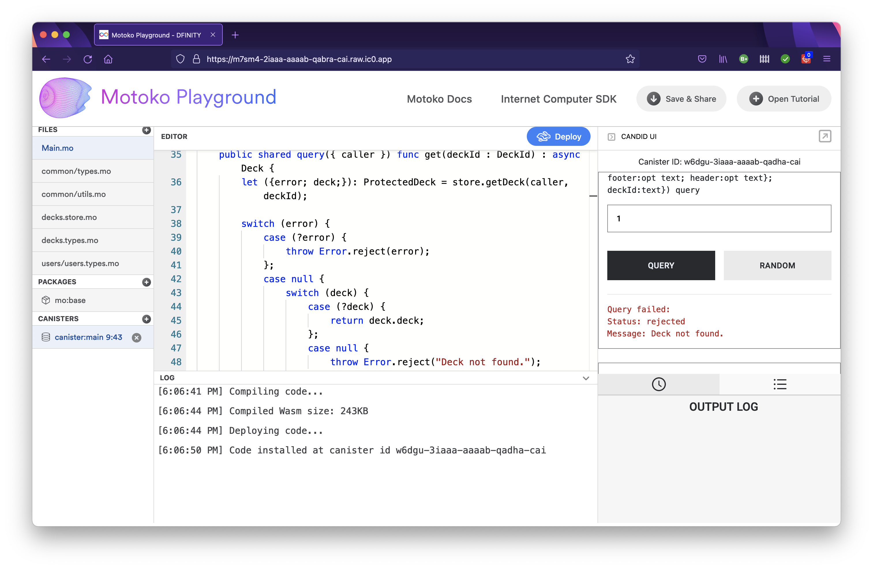 Candid UI error style not updated · Issue #67 · dfinity/motoko-playground · GitHub