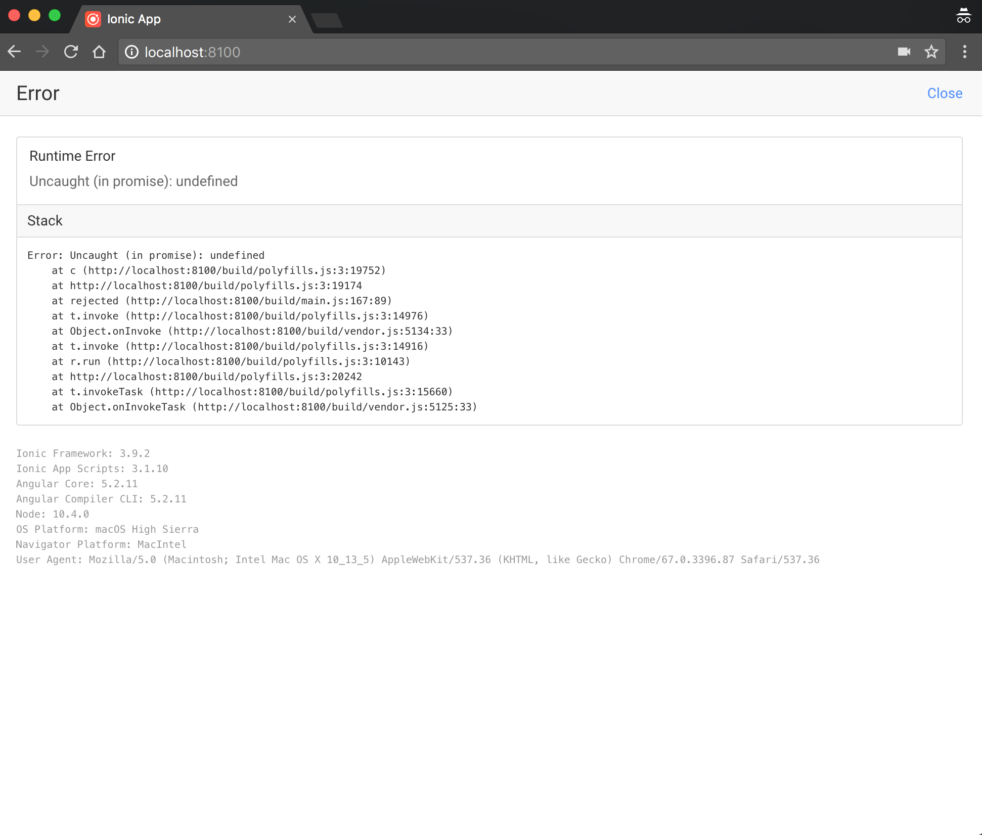 Camera PWA/Browser: Cancel lead to Uncaught (in promise): undefined · Issue #604 · ionic-team ...