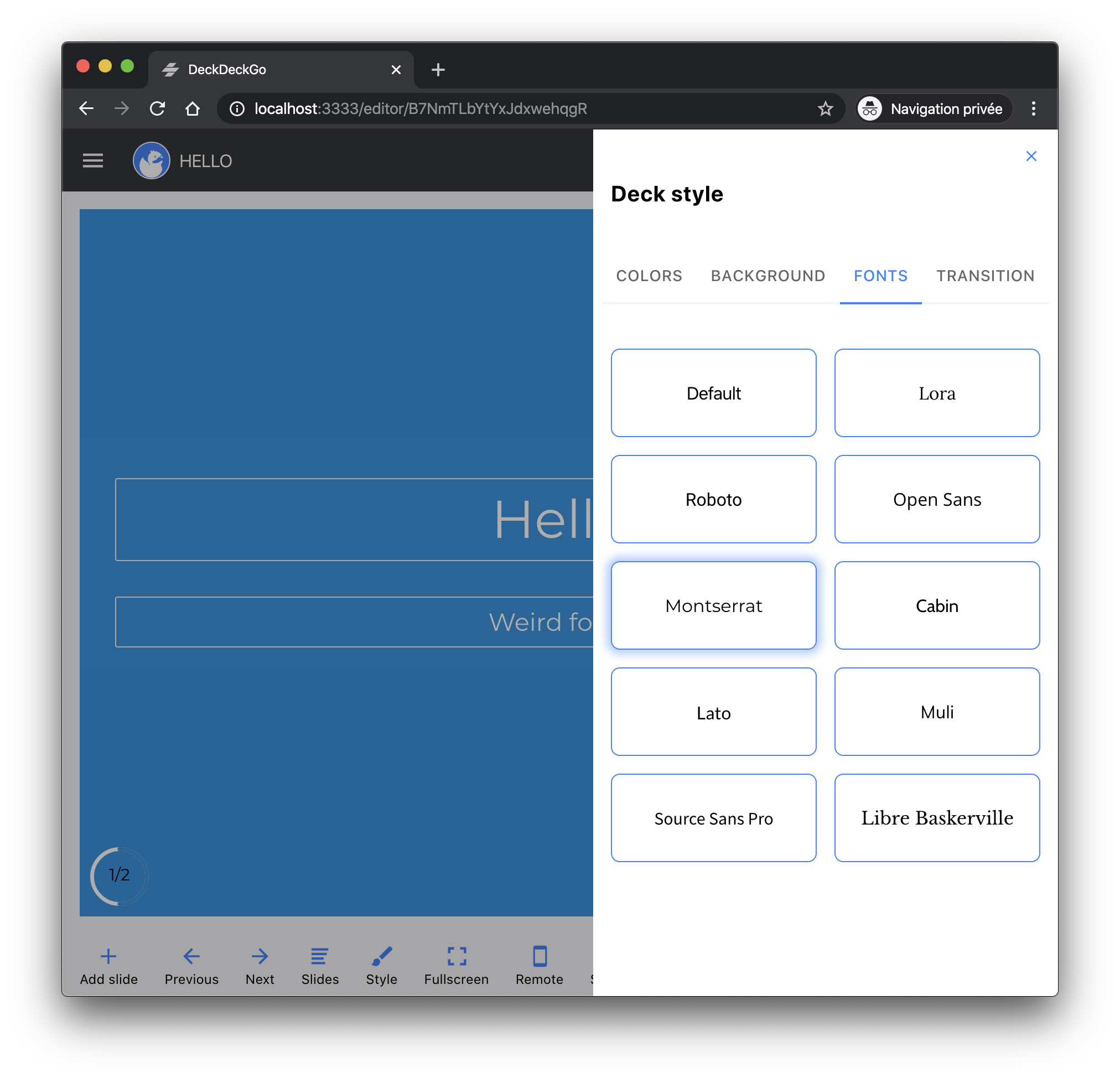 studio: Google Fonts integration · Issue #245 · deckgo/deckdeckgo · GitHub